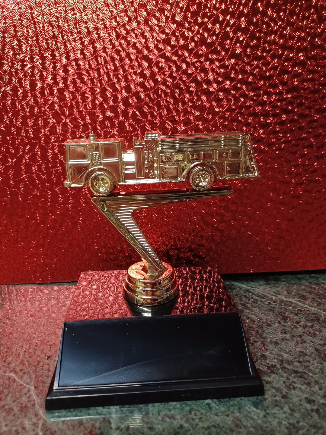 Firefighter / Firetruck / Fireman Award / Trophy - Etsy
