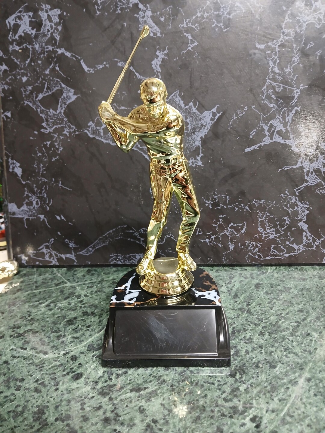 Custom Male Golfer Trophy / Golf Trophy / Golfer Award / Winner / Hole ...