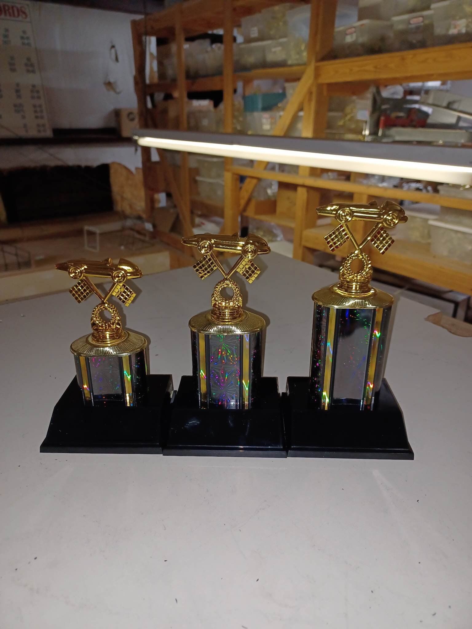 Set of 3 Racing Trophies 1st Place 2nd Place and 3rd Place - Etsy