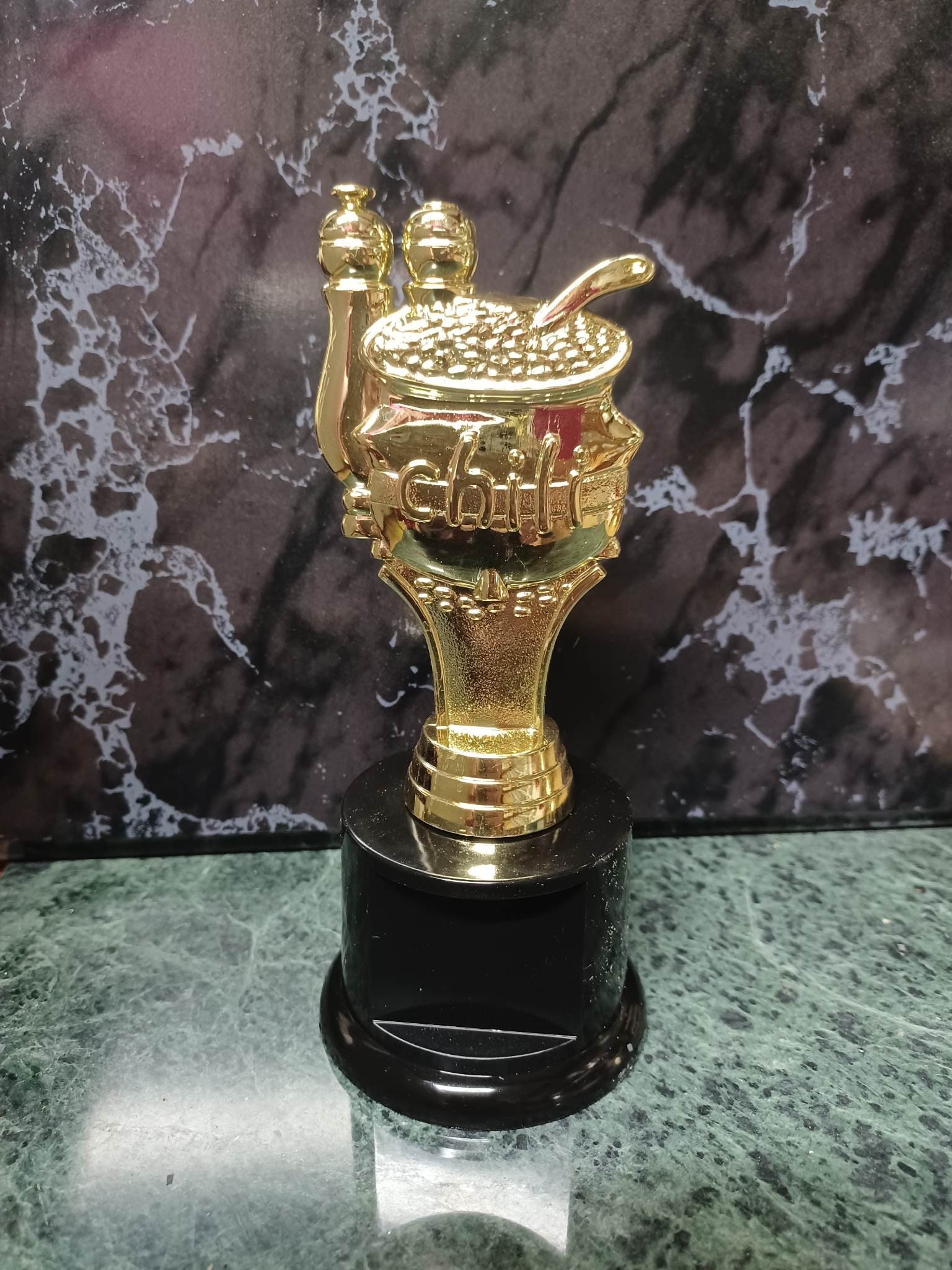 Custom Chili Trophy on Small Round Base - Etsy