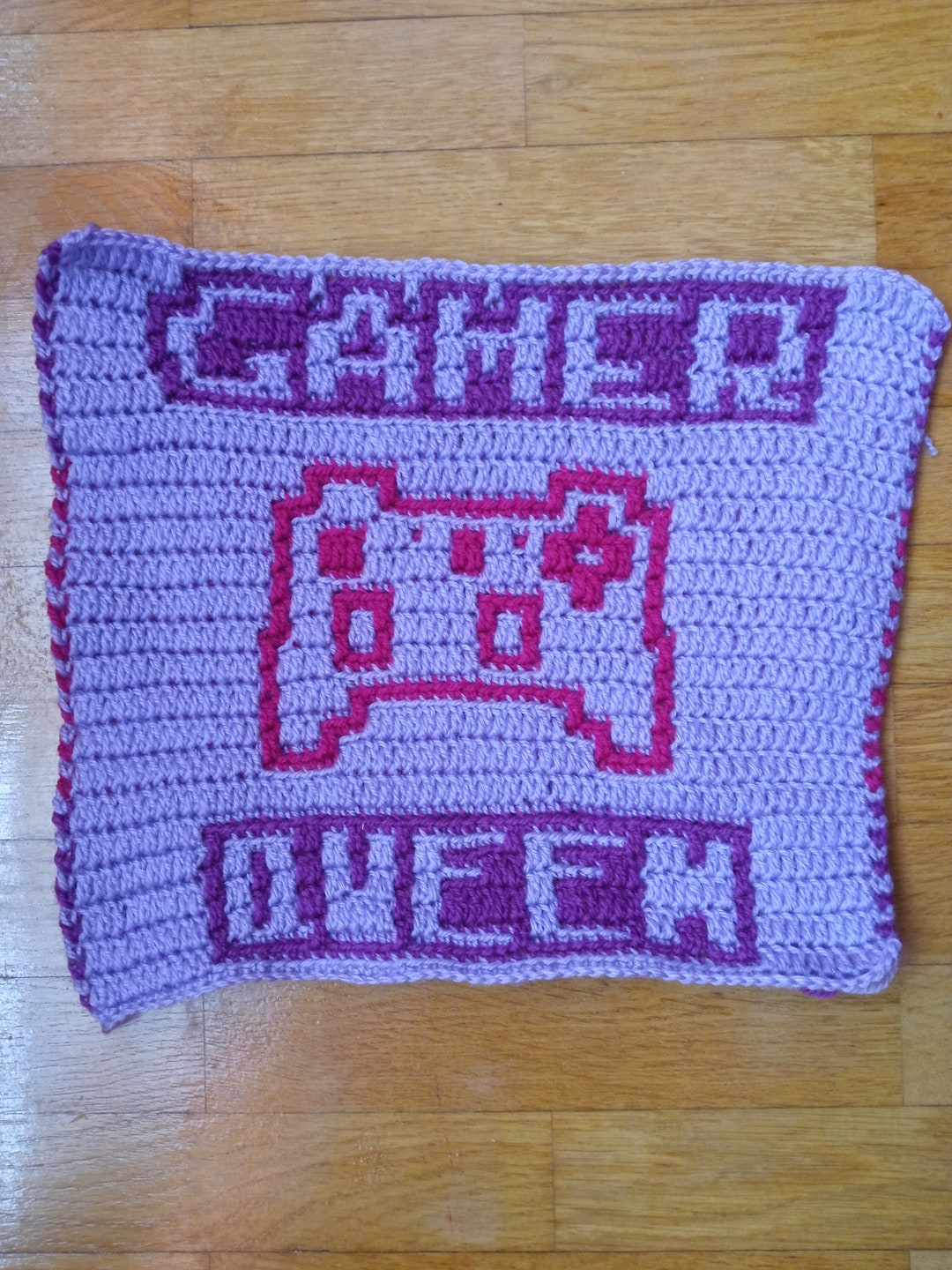 PATRON PDF Gamer Queen en técnica mosaico crochet - Etsy México