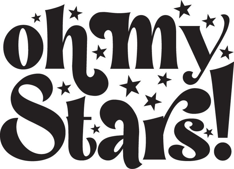 Oh My Stars SVG Retro | SVG | T-shirt SVG | Cut File - Etsy