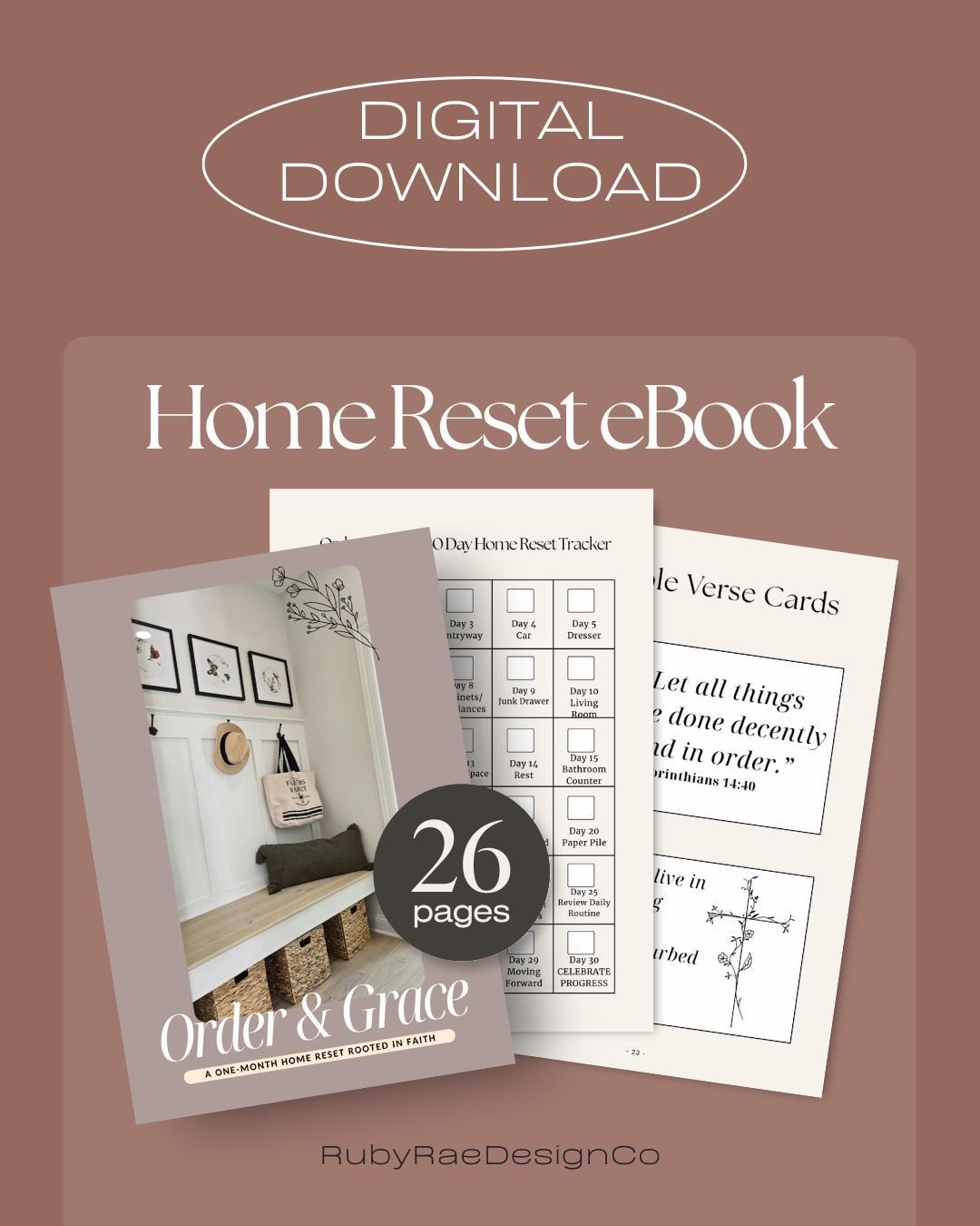 30-day Christian Home Reset | Bible-based Decluttering & Organizing ...