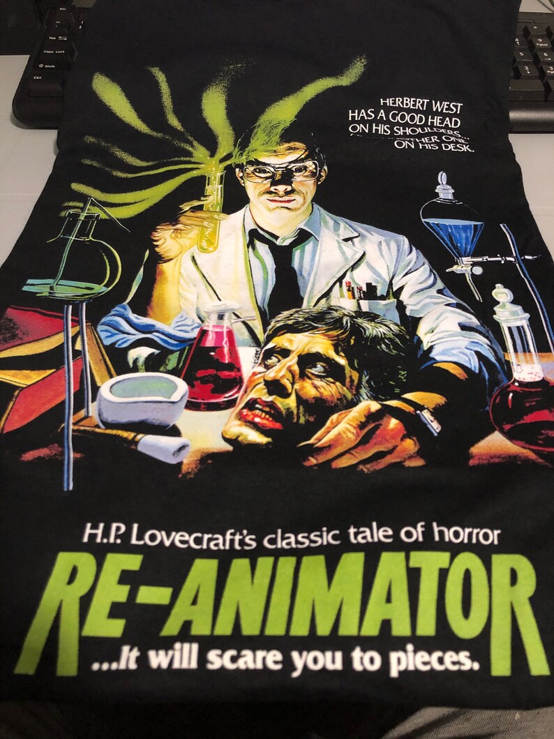 Re-animator Medium Horror Movie T-shirt - Etsy