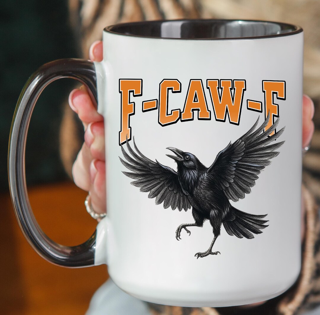 F-caw-f Funny Crow Humor Trending Meme Screaming Crow | F-CAW-F Crow ...