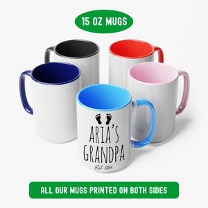 Personalized New Born Baby Mugs, Custom Mug Gift for Mama, Grandma ...