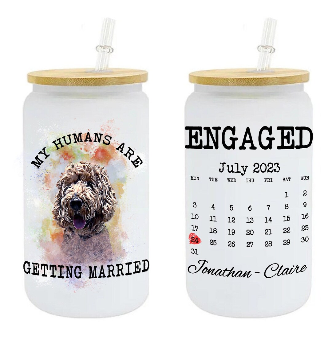 Customized My Humans Are Getting Married Mug, Custom Dog Engagement ...
