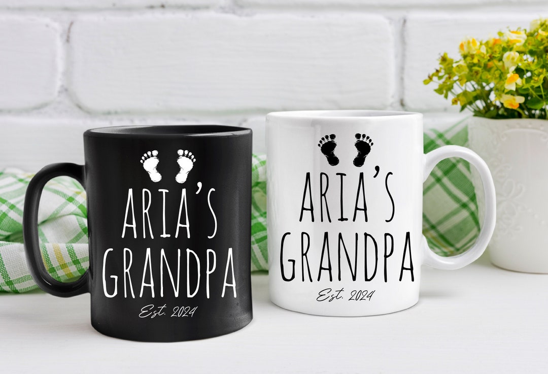 Personalized New Baby Mug, Custom Gift for Grandparents, Mama, Papa - Etsy