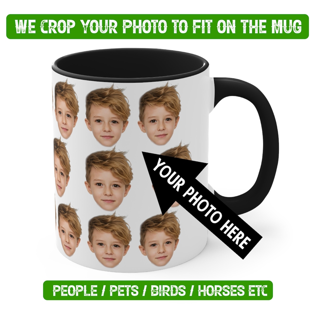 Custom Face Mug, Face on Mug, Custom Dog Mug, Photo Mug, Boyfriend ...