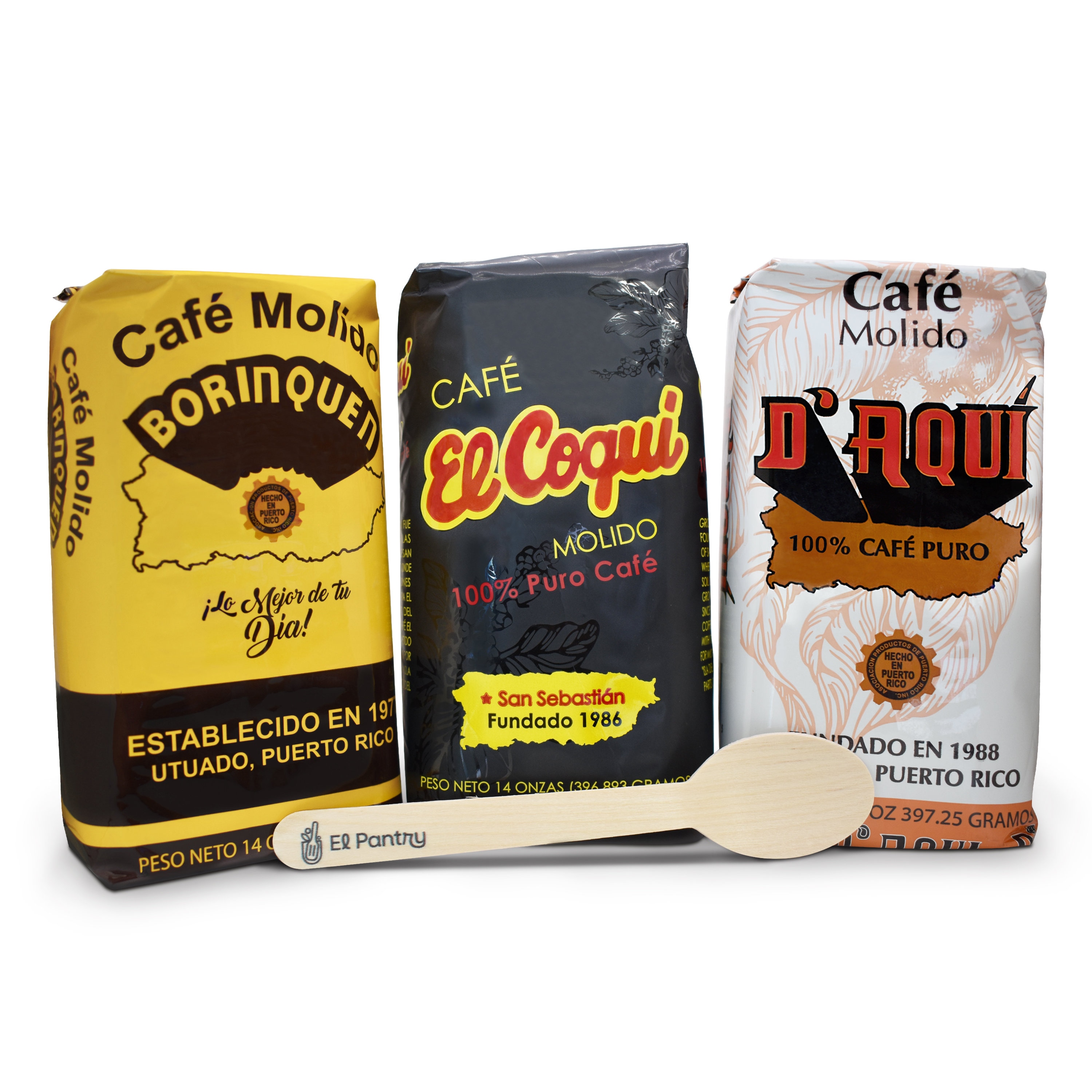 Deluxe Puerto Rican Coffee Selection | Cafe El Coqui, Cafe D'aqui, and ...