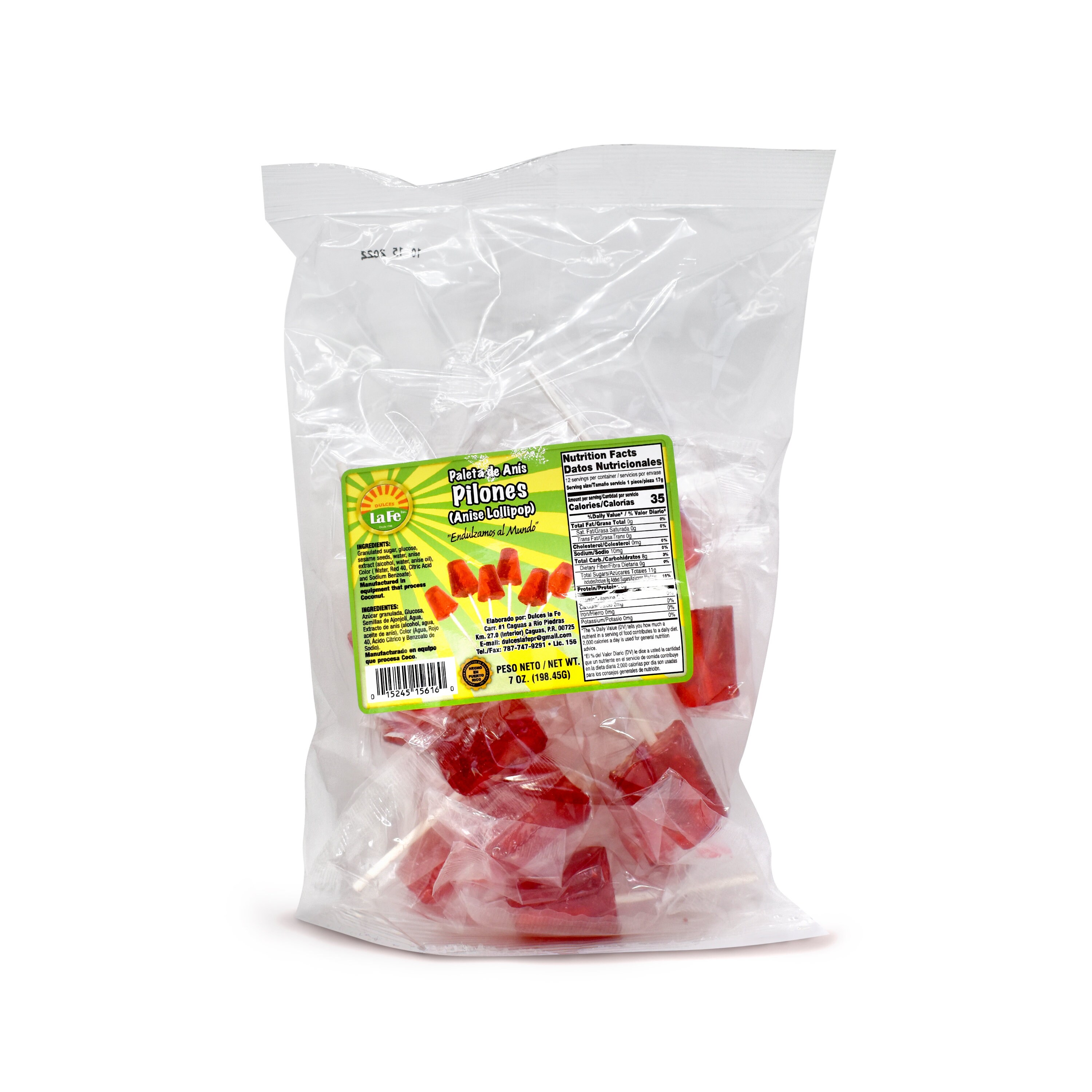 Lolipops (pilones Puerto Rico) by Fabrica De Dulces La Fe 2-pack ...