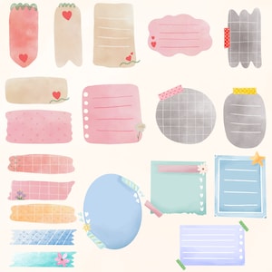 Digital Goodnotes Sticker, Sticky Notes PNG , PNG Digital Stickers ...