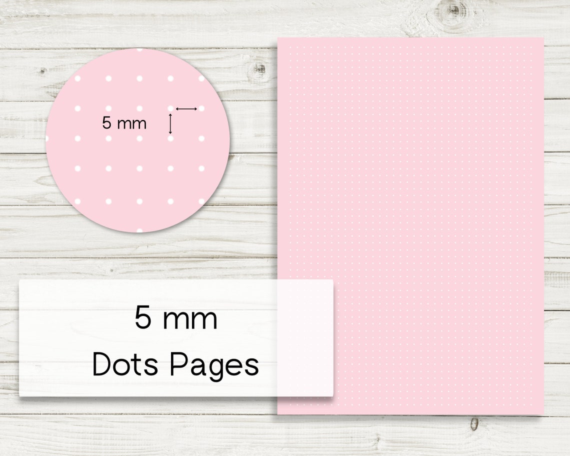 Pastel Digital Paper, Multi-colored, Dot Grid Paper, Dotted Paper ...