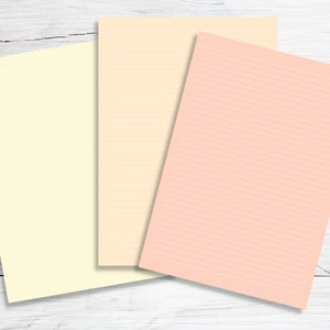 Pastel Digital Paper, Multi-colored, College Ruled, Lined Paper ...