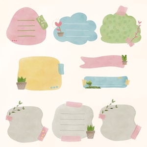 Digital Goodnotes Sticker, Sticky Notes PNG , PNG Digital Stickers ...