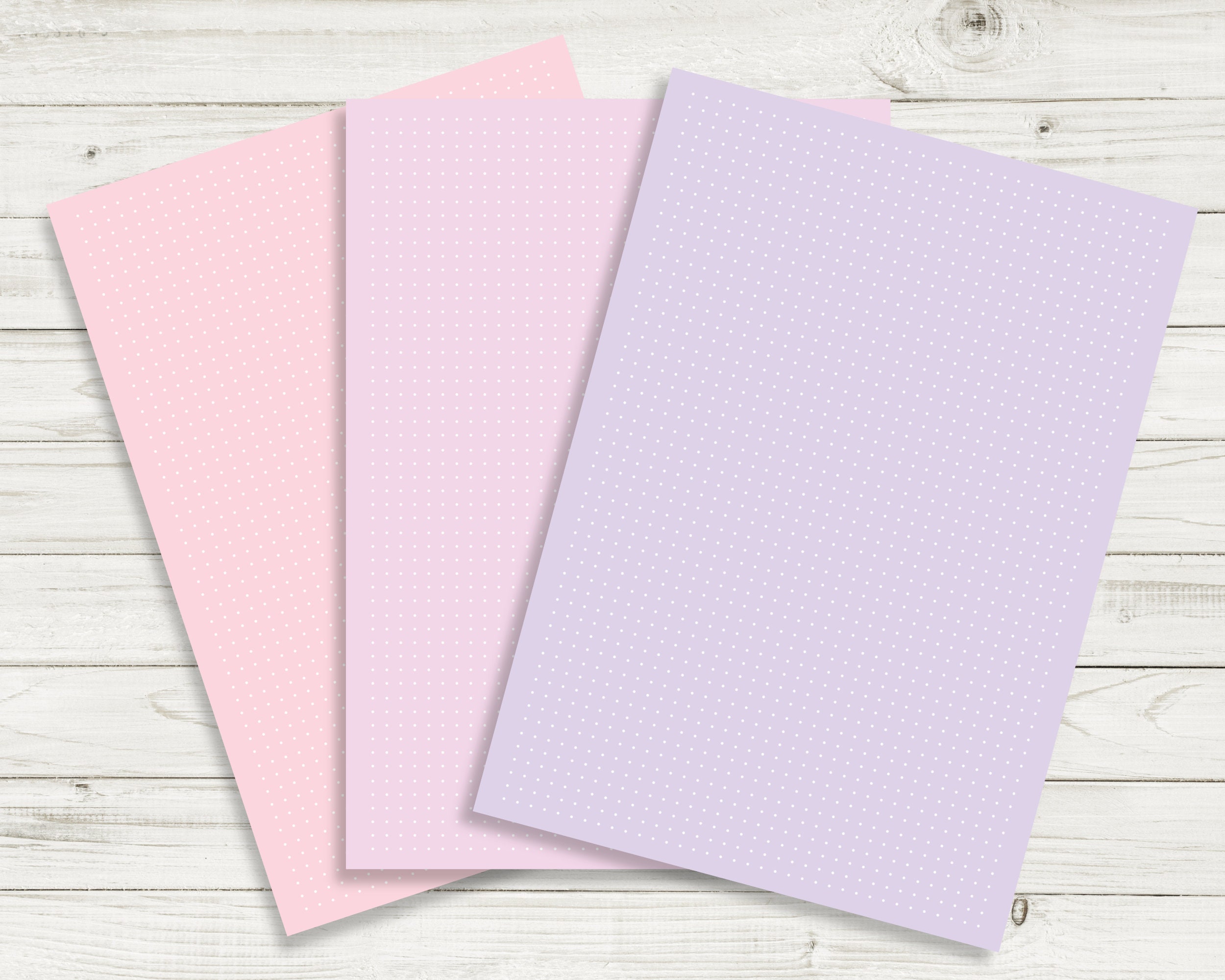 Pastel Digital Paper, Multi-colored, Dot Grid Paper, Dotted Paper ...