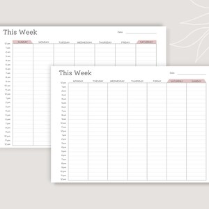 Goodnotes Digital Weekly Planner Time Blocking, Weekly Daily Planner ...
