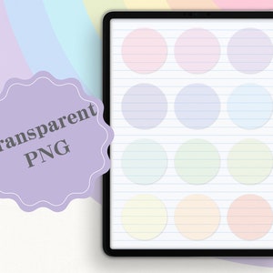 Transparent Digital Planner Stickers, Student Digital Sticky Notes for ...