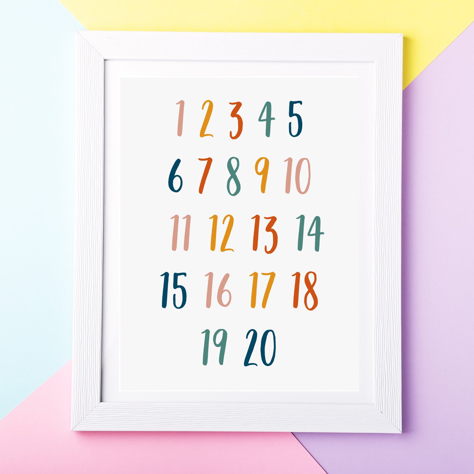 Alphabet, Abc Poster, Set of 2 Prints, 123 Print, Number Poster ...