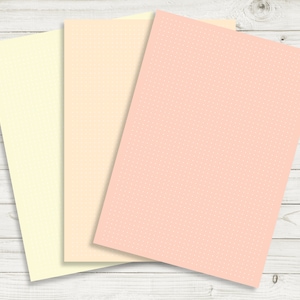 Pastel Digital Paper, Multi-colored, Dot Grid Paper, Dotted Paper ...