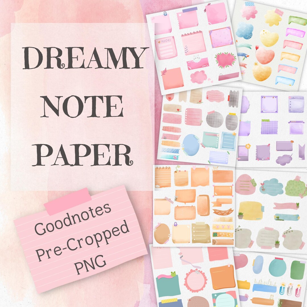Digital Goodnotes Sticker, Sticky Notes PNG , PNG Digital Stickers ...