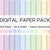 Pastel Digital Paper, Multi-colored, College Ruled, Lined Paper ...