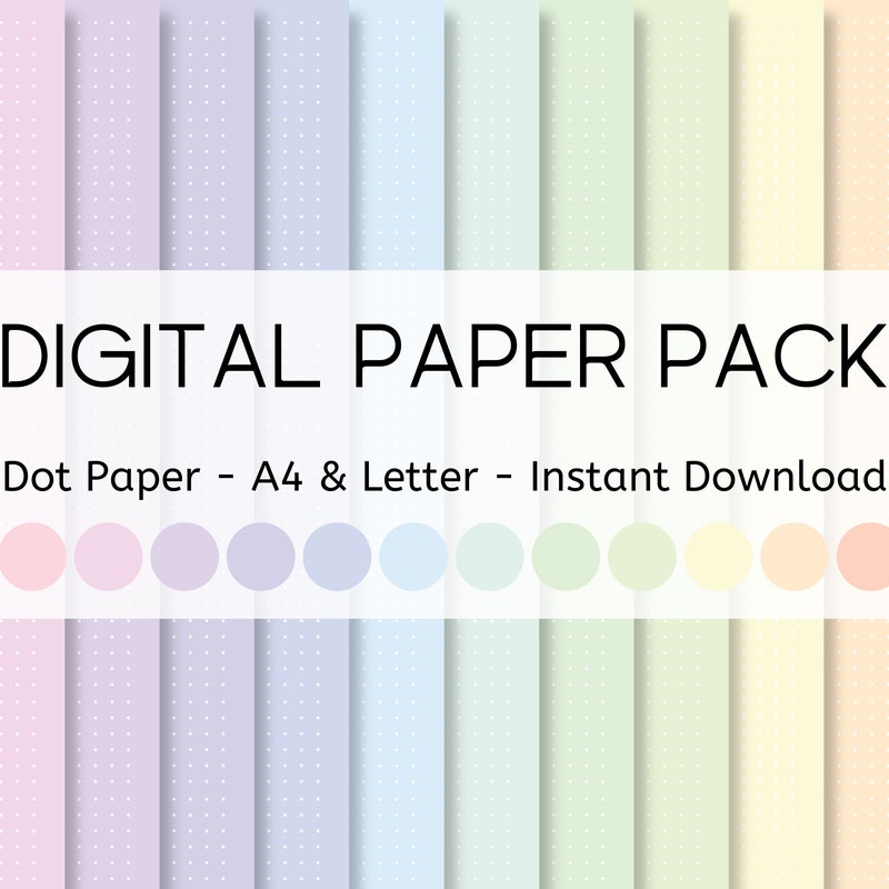 Dot Grid Paper - Etsy