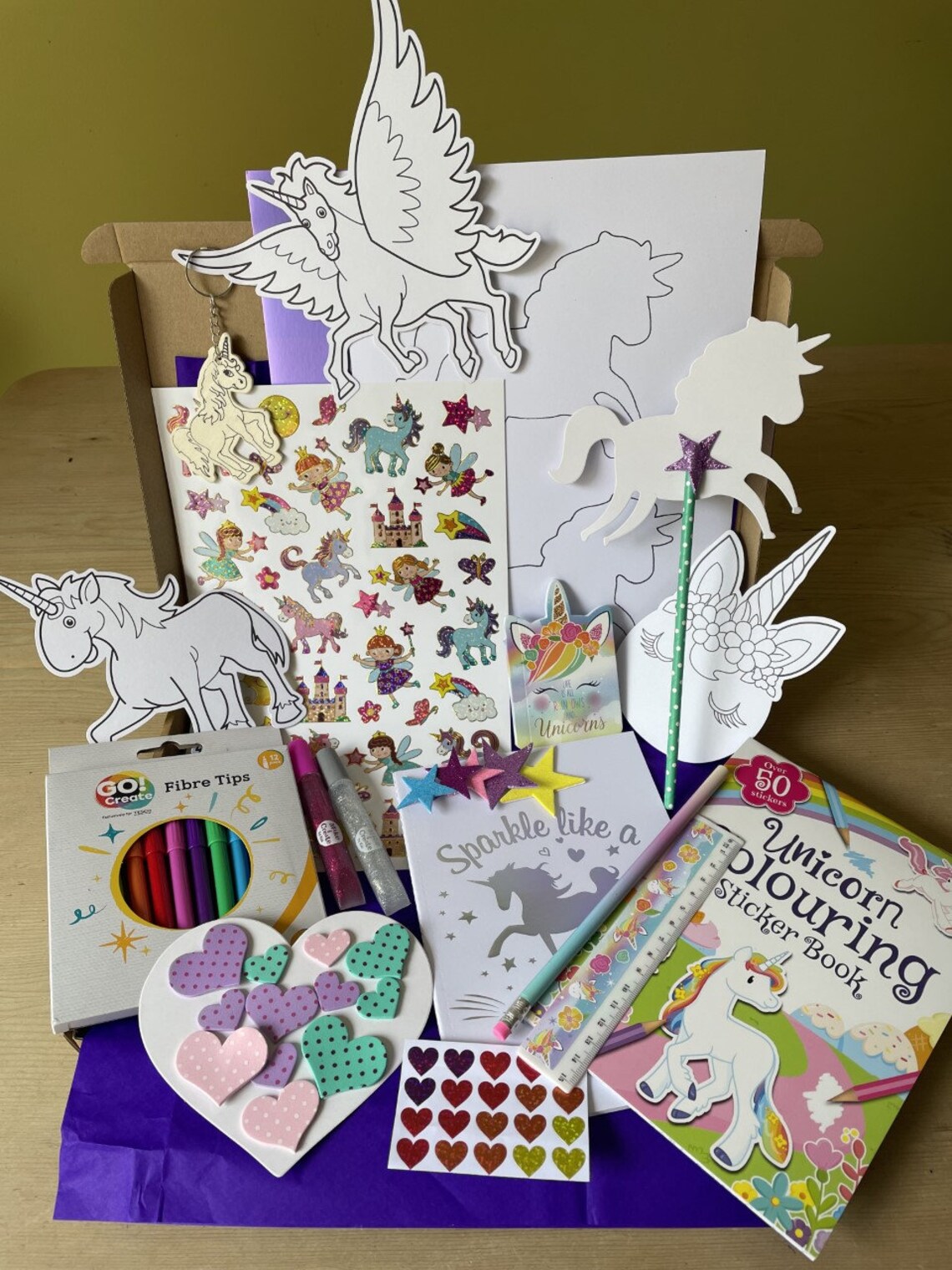 Unicorn Activity and Stationery Set Busy Box for Girls - Etsy UK