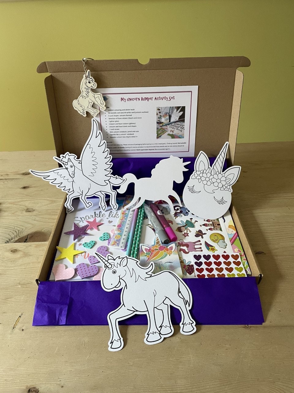 Unicorn Activity and Stationery Set Busy Box for Girls - Etsy UK