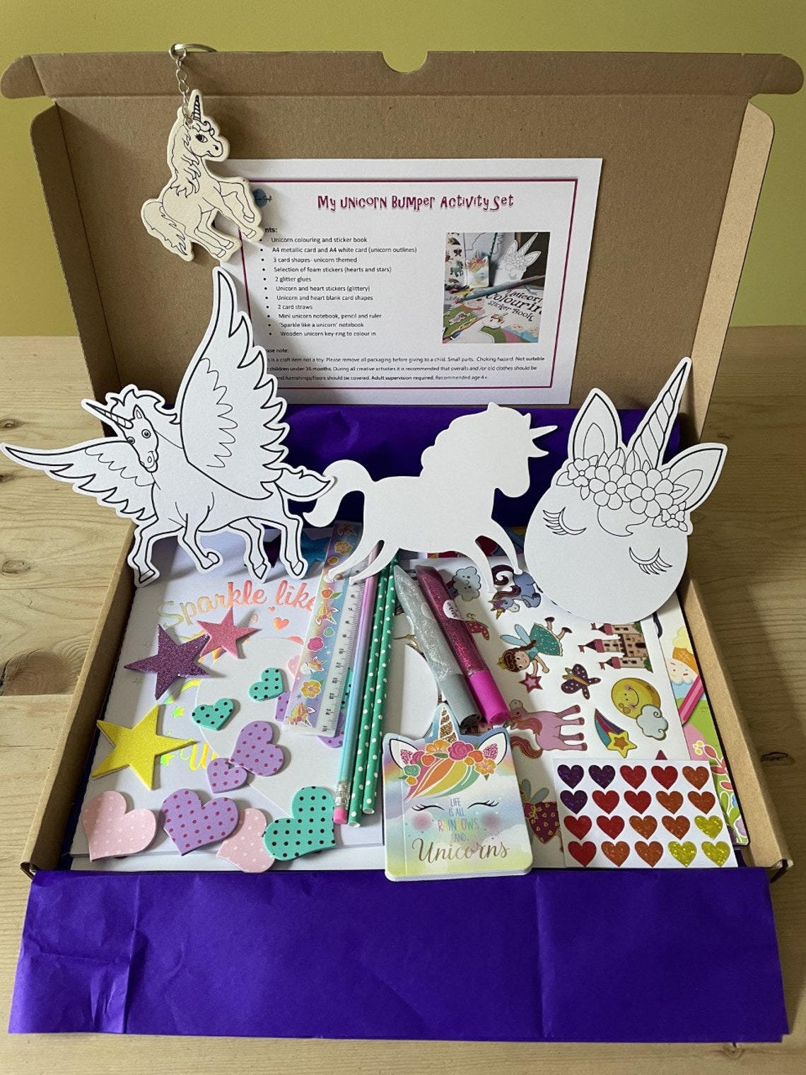 Unicorn Activity and Stationery Set Busy Box for Girls - Etsy UK