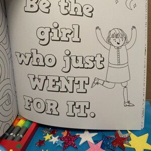 Girls Mindful Colouring Set, Brave Girls Colouring Book, Letterbox ...