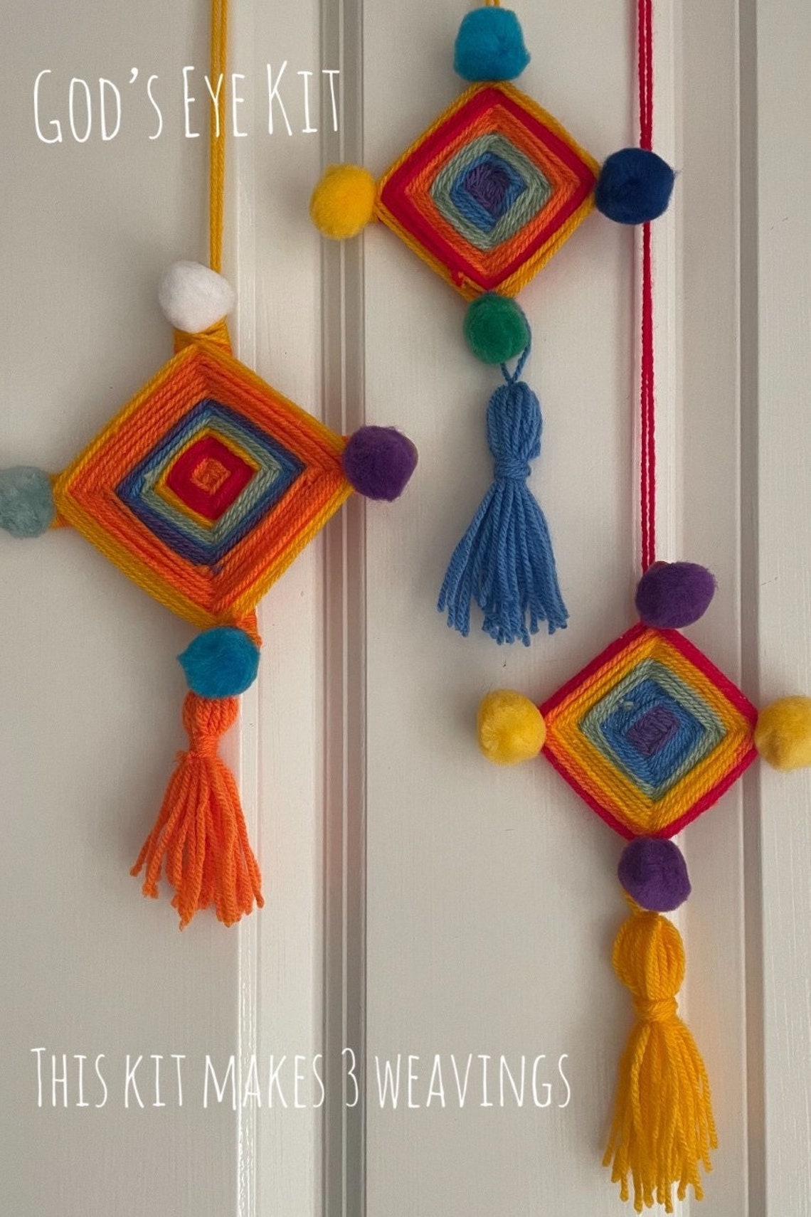 Craft Kit for Kids God's Eye Weaving Kit Wall Hanging - Etsy