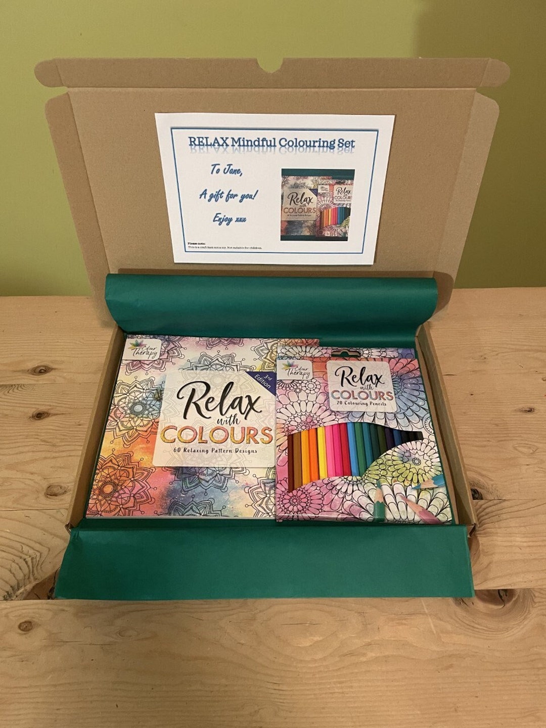 Adults Mindful Colouring Gift Set Letterbox Gift for Her - Etsy