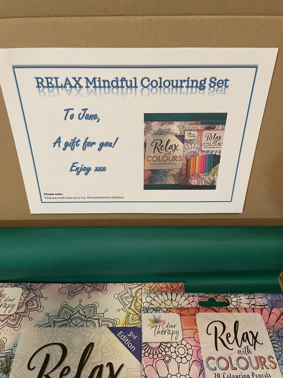 Adults Mindful Colouring Gift Set Letterbox Gift for Her - Etsy