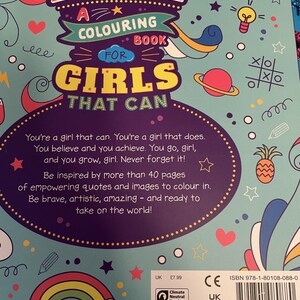 Girls Mindful Colouring Set, Brave Girls Colouring Book, Letterbox ...