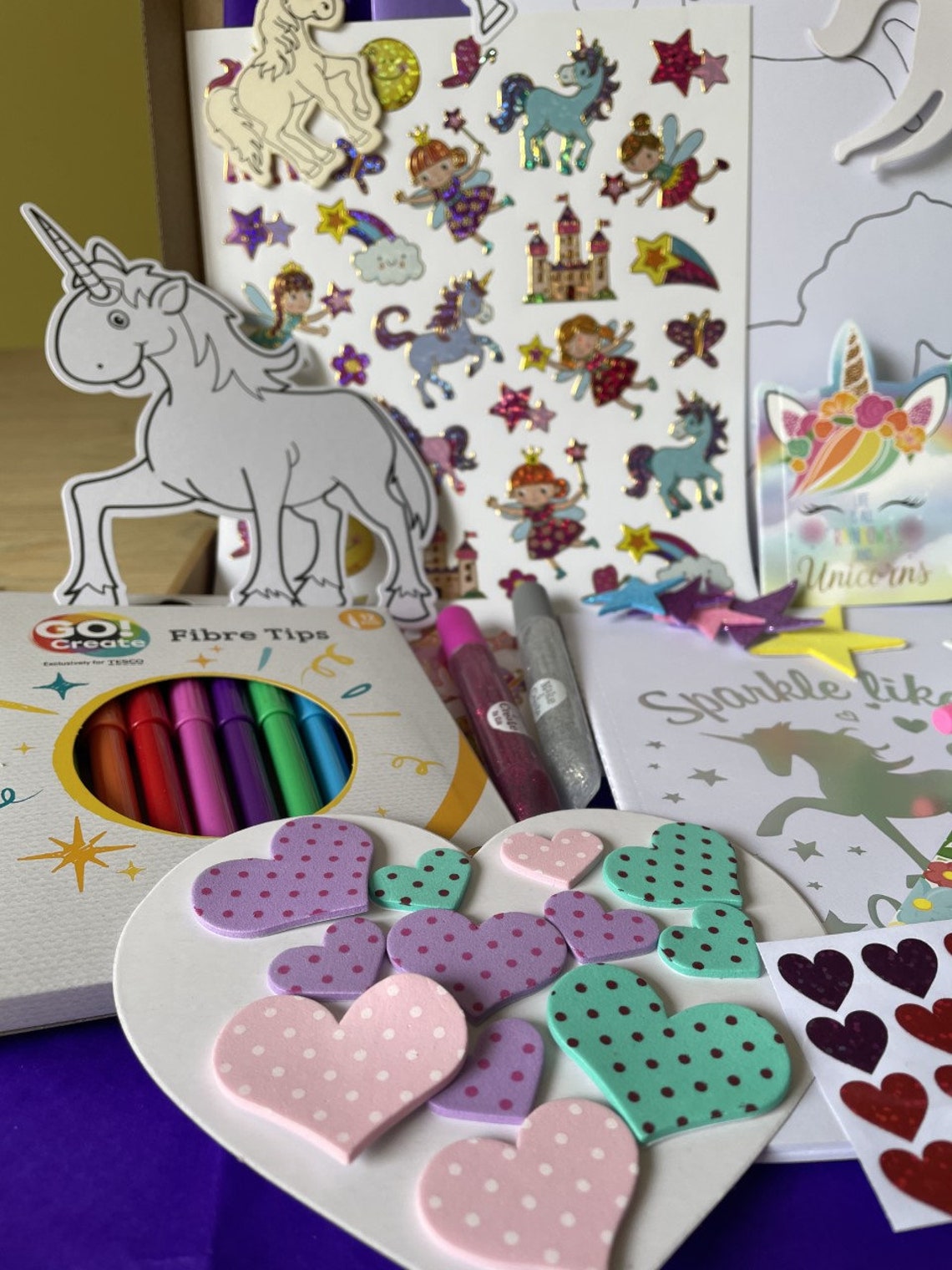 Unicorn Activity and Stationery Set Busy Box for Girls - Etsy UK