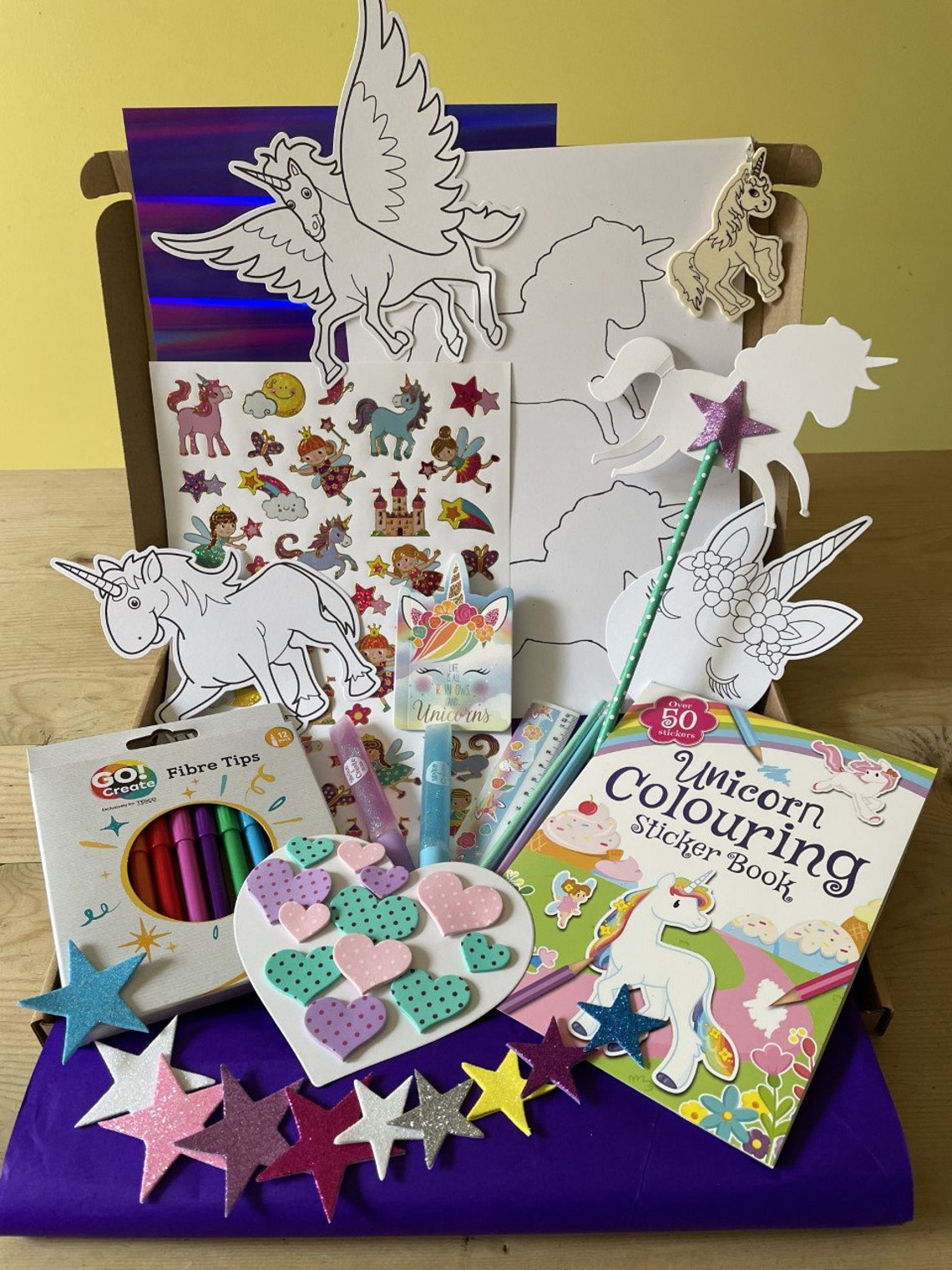 Unicorn Activity and Stationery Set Busy Box for Girls - Etsy UK