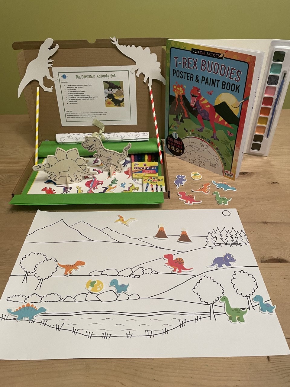 Dinosaur Activity and Craft Set for Ages 4 5 6 Busy Box for - Etsy UK