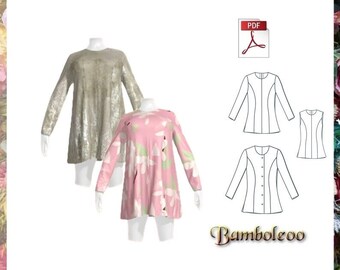 Alexandra Sleeping Shirt Sewing Pattern US Sizes From 2 to 30 PLUS ...