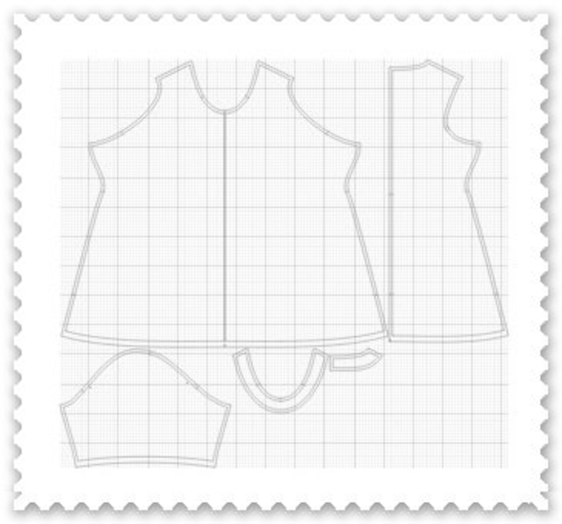 Alexandra Sleeping Shirt Sewing Pattern US Sizes From 2 to 30 PLUS ...