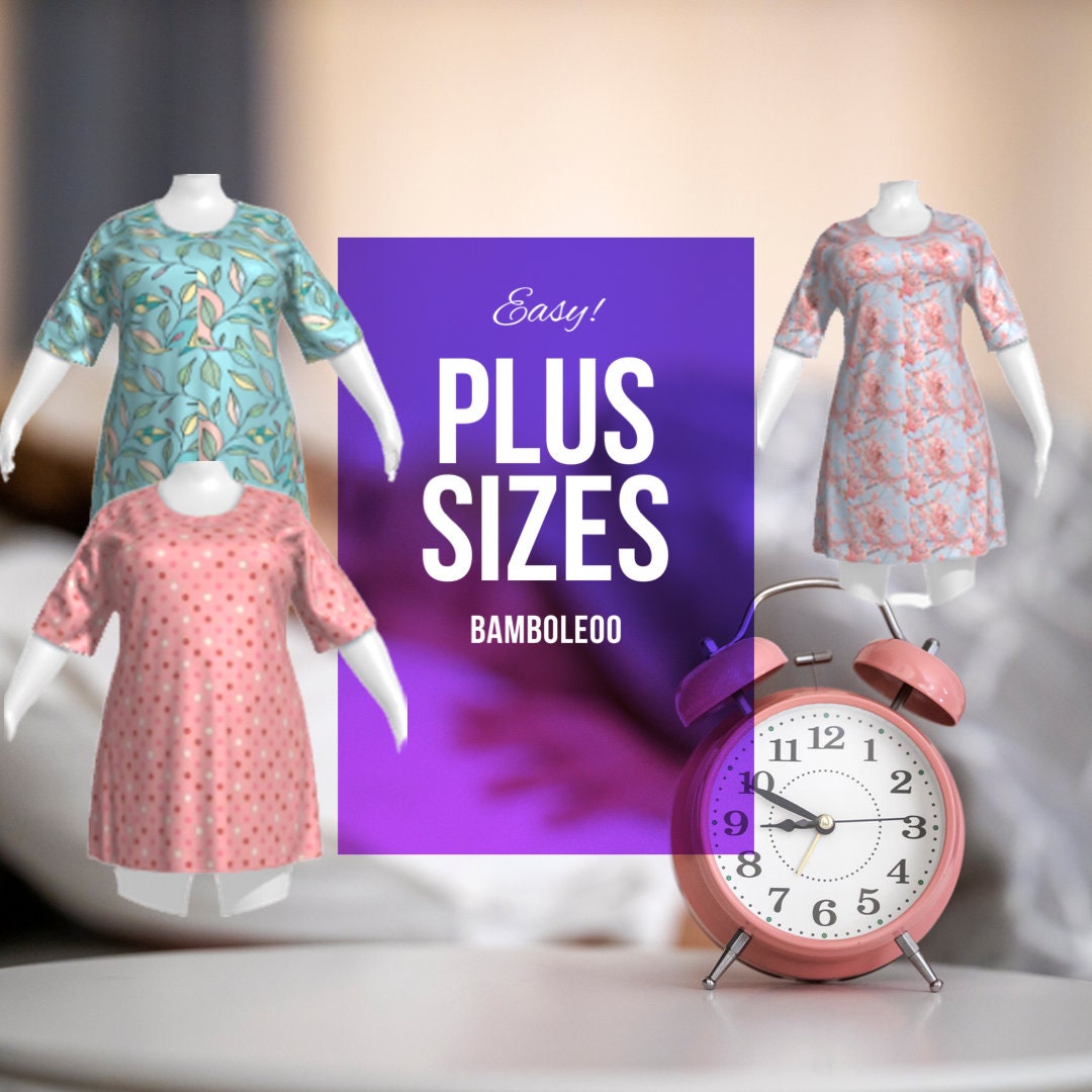 Alexandra Sleeping Shirt Sewing Pattern US Sizes From 2 to 30 PLUS ...