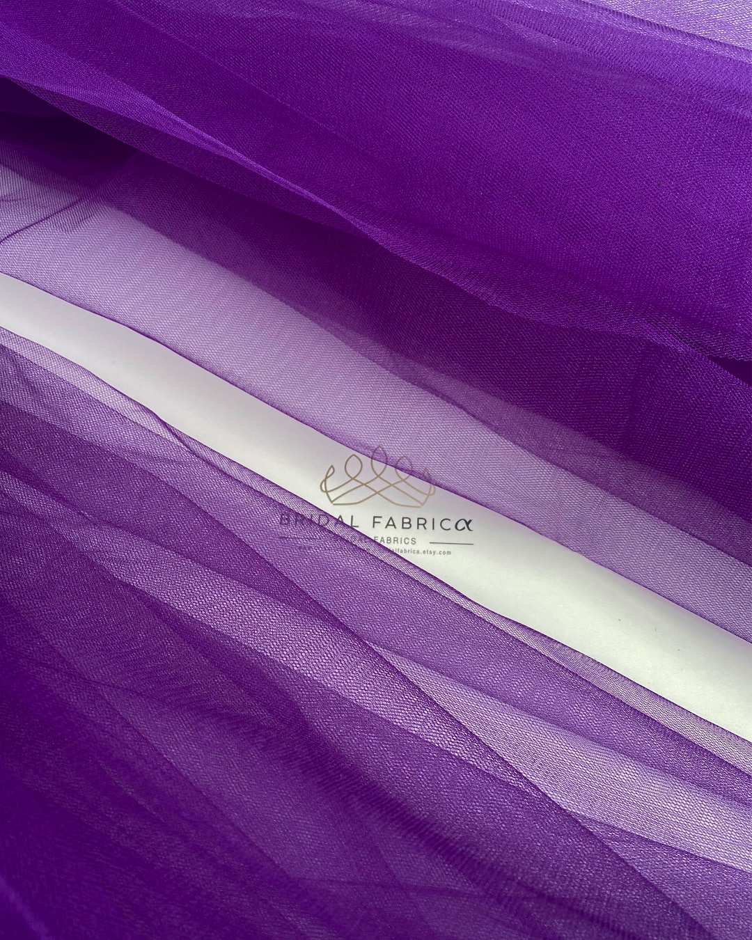 Purple Stiff Tulle Fabric for Wedding Decoration, Crystal Tulle Fabric ...