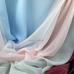Bridal Matte Organza Fabric, 118" Wide Sheer Wedding Material for Gown ...