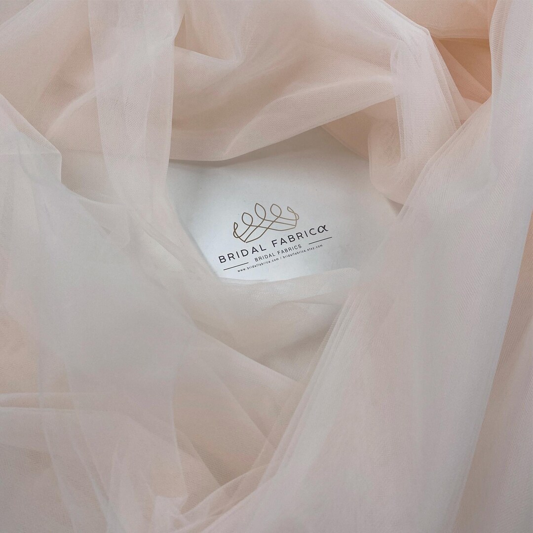 BT26 Champagne Pink Bridal Tulle: 118" Wide Italian Matte Tulle - Etsy