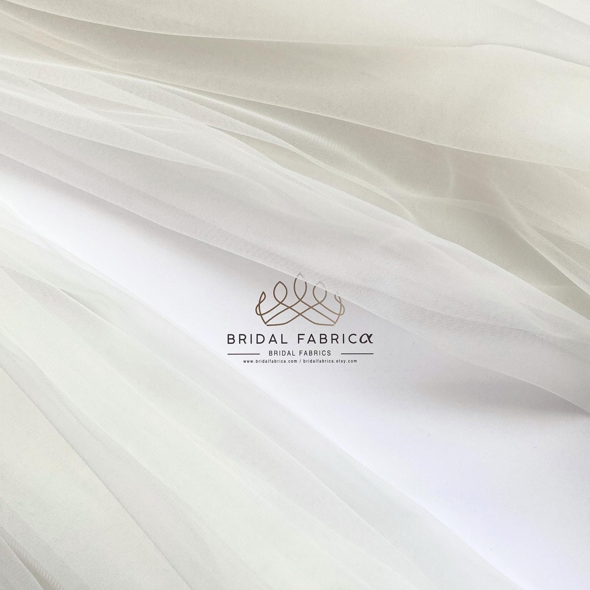 Ivory Soft Tulle Fabric, Extra Wide Bridal Veil Mesh, 118