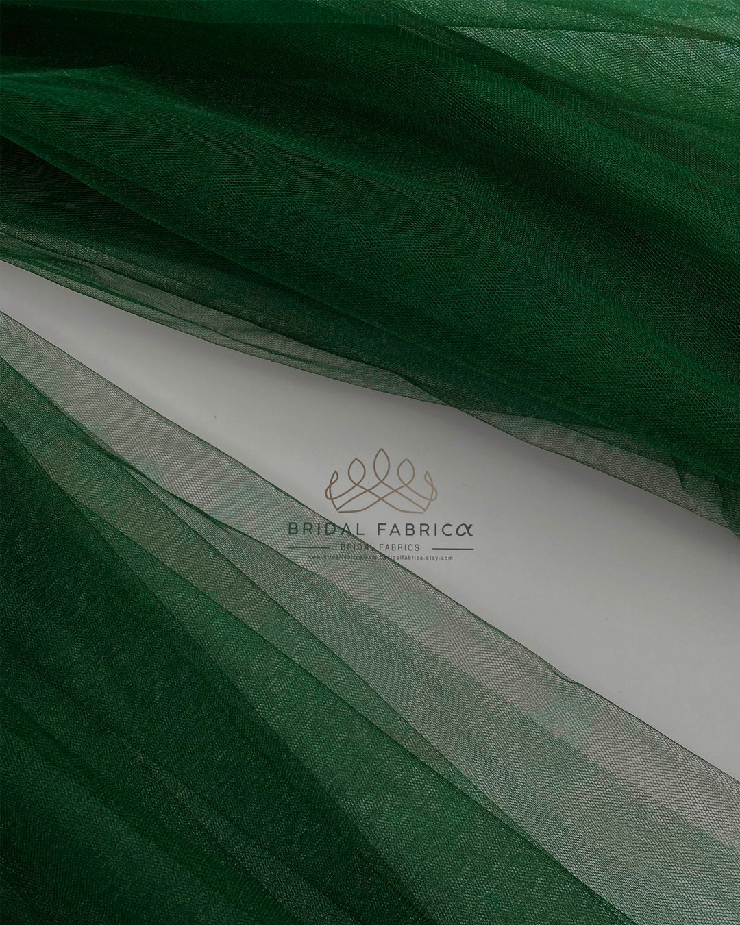 Emerald Green Crystal Tulle Fabric for Dress Making and Wedding ...