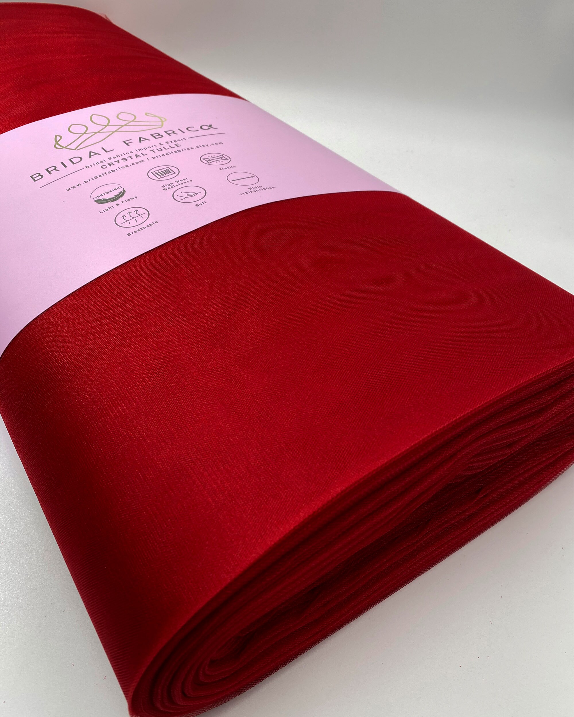 Red Shimmer Crystal Tulle Fabric for Valentine's Day - Etsy