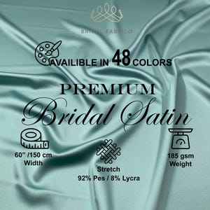 Bs30-marine Blue Premium Bridal Satin by the Yard, Wholesale Stretch Satin for Bridesmaid Dress ...