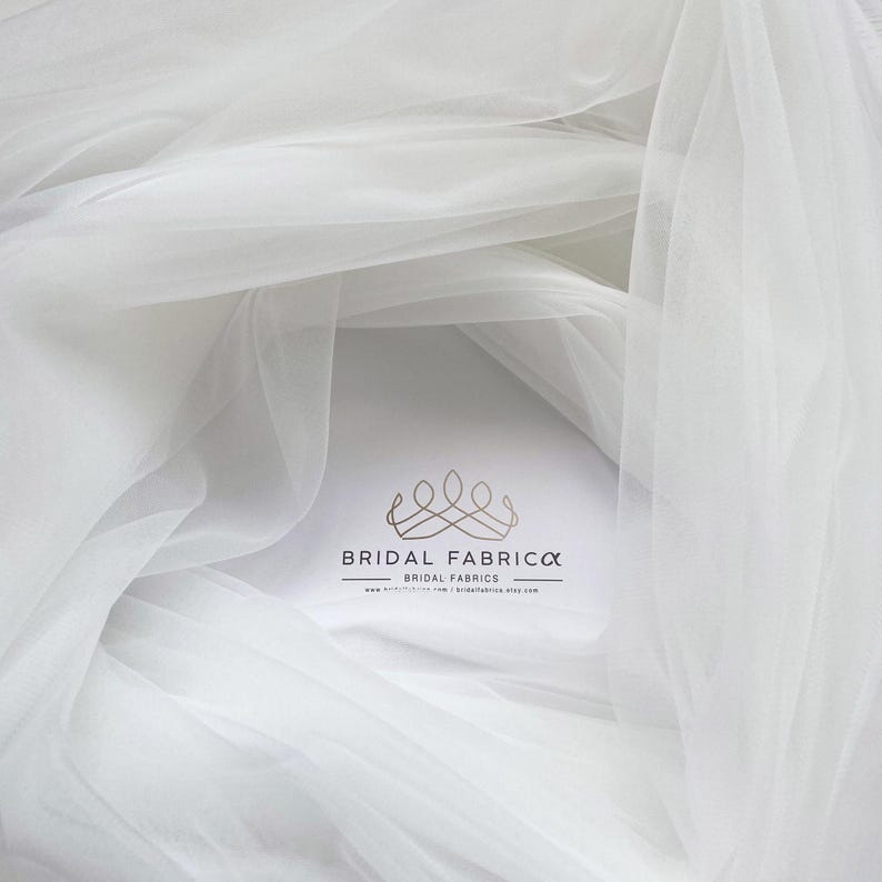 Off-white Soft Bridal Tulle Fabric, Stretch Wedding Tulle, 118" Wide ...