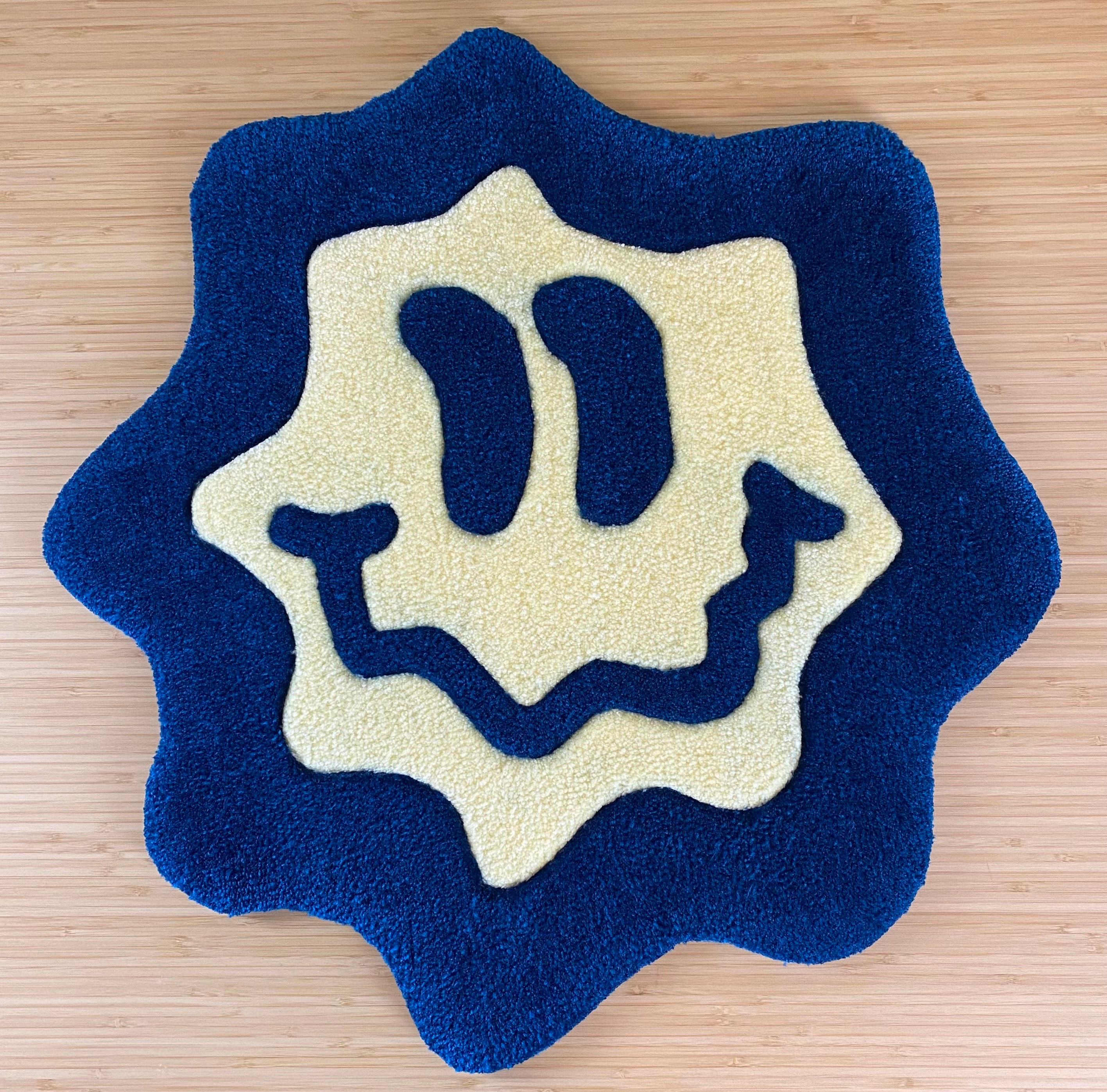 Handmade Smiley Face Rug - Etsy